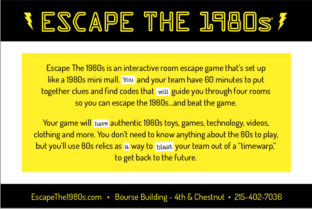 Escape the 1980s • Use time travel to escape the roomEscape the 1980's ...
